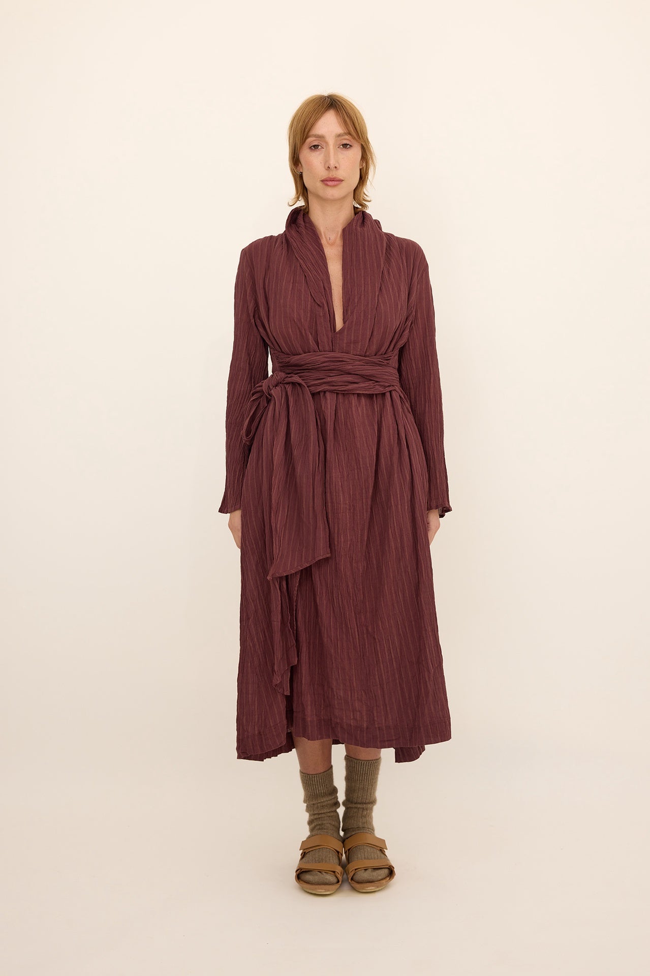 Brooke Dress - Plum in Red - The Shelter