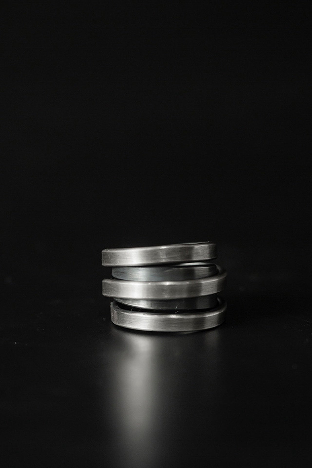 Coil Ring - Matte Silver in Silver - The Shelter